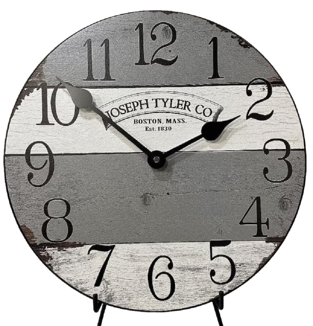 Amazon.com: The Big Clock Store Gray Clocks | Ultra Quiet Quartz ...