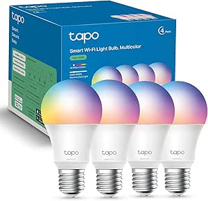 Tapo Smart Wi-Fi Light Bulb, Multicolor, 4-Pack : Amazon.ae: Lighting