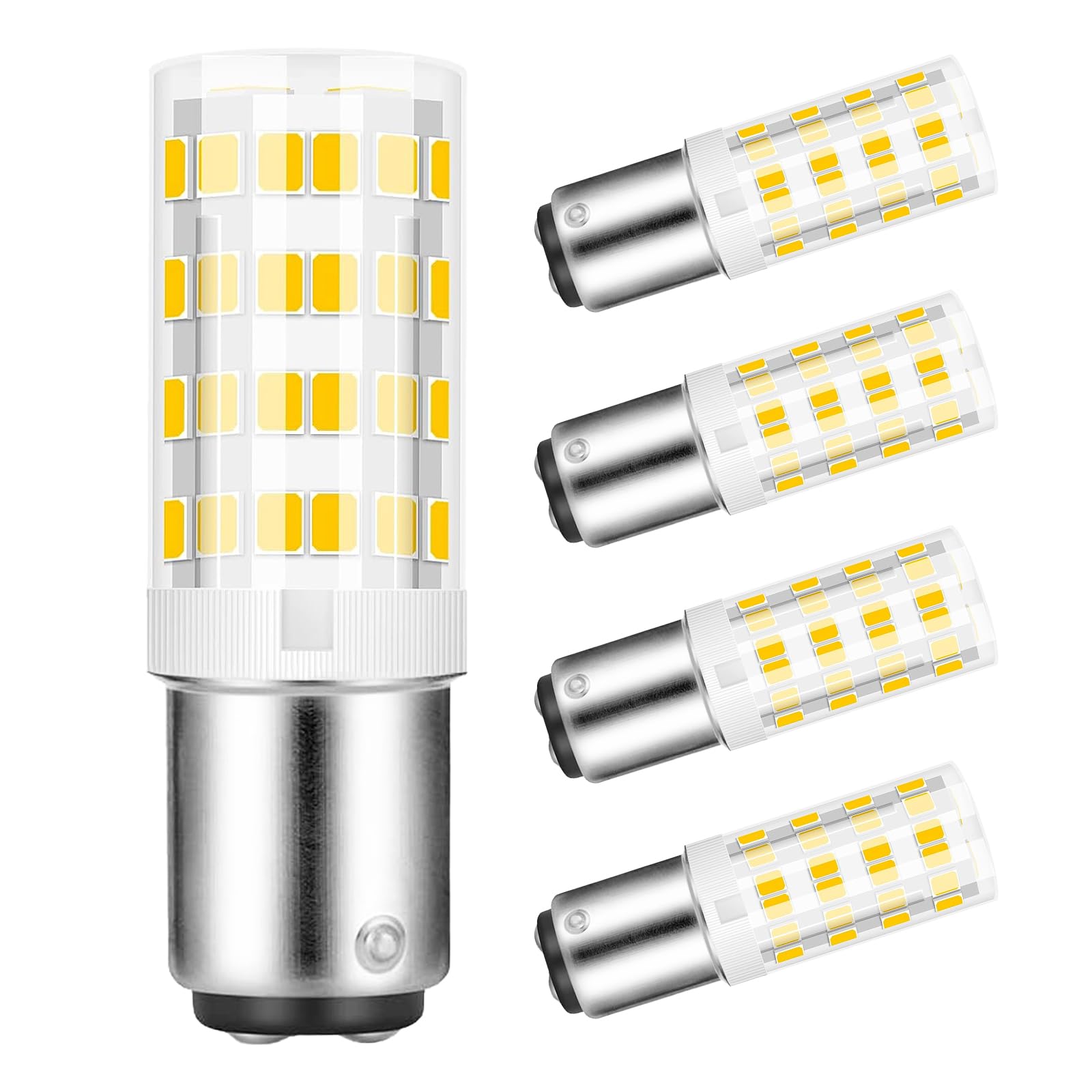YKWCW [Pack of 5] BA15D LED Bulb, 4W Dimmable Sewing Machine Bulbs ...