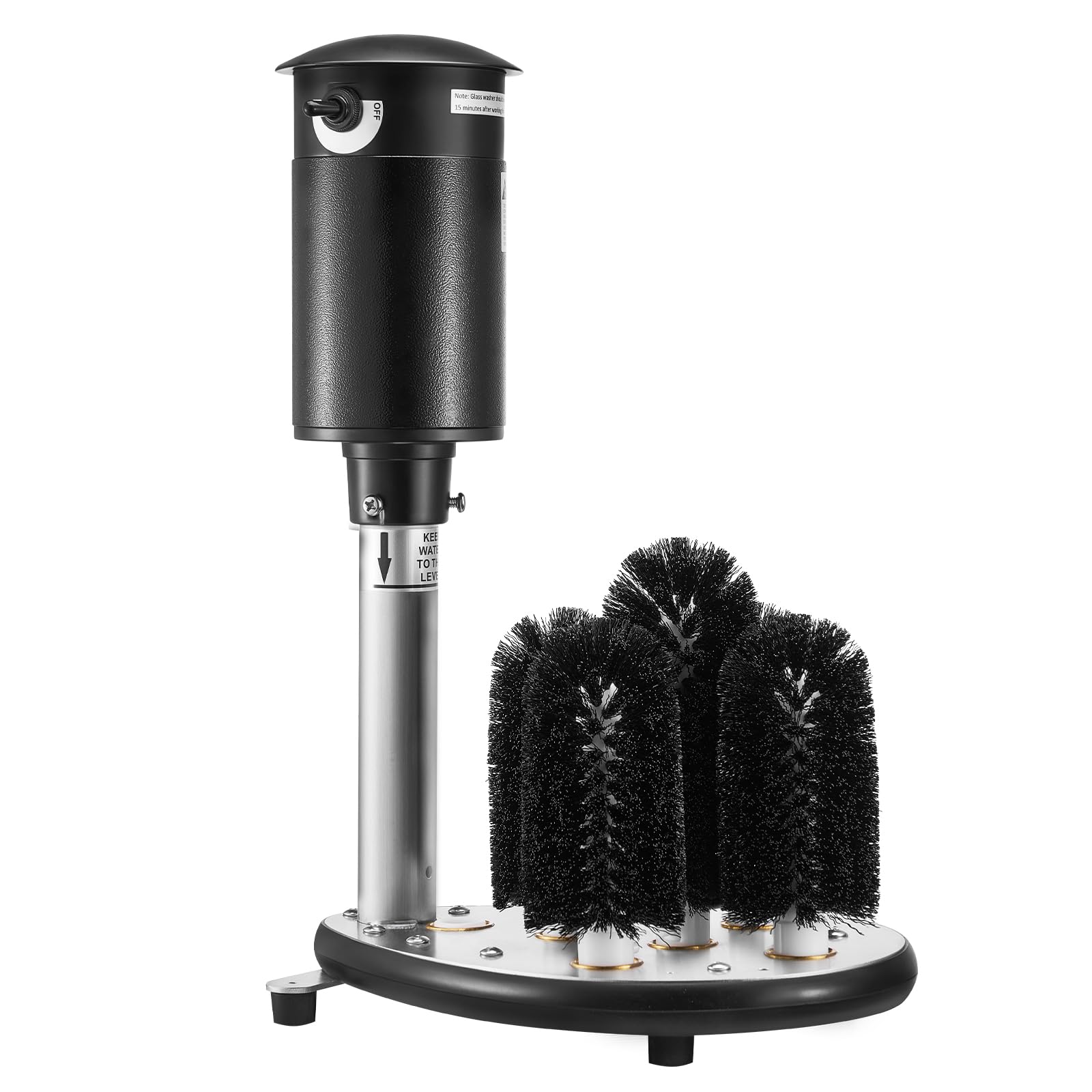 Amazon.com: VEVOR Electric Commercial Glass Washer, 5-Brush Bar Glass ...