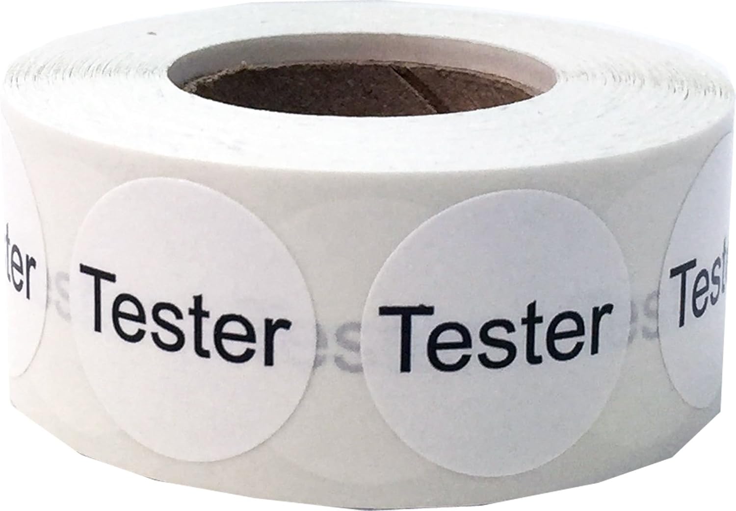 Amazon.com : White Tester Circle Dot Stickers, 3/4 Inch Round, 500 ...