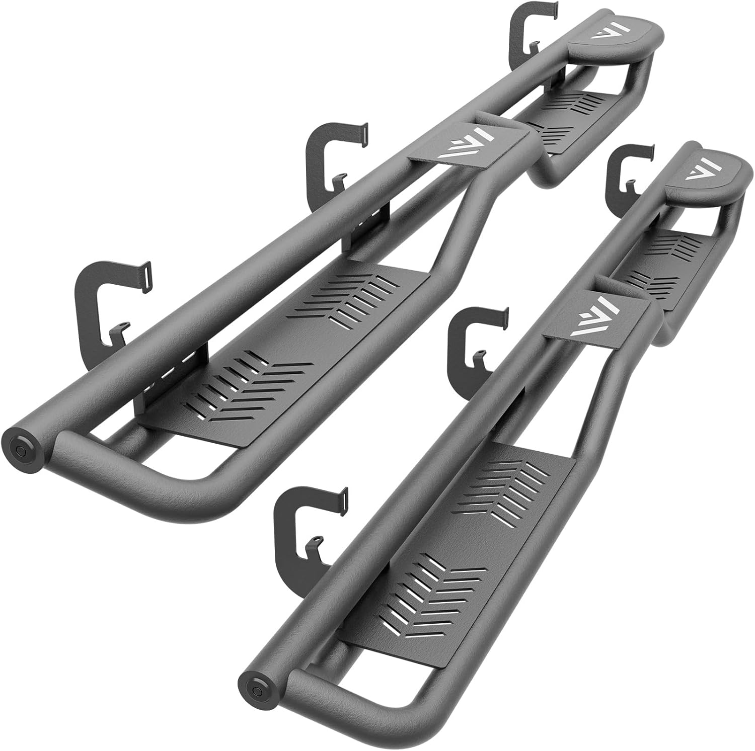 Amazon.com: YZONA Two Raised Steps Double Cab Running Boards Compatible ...