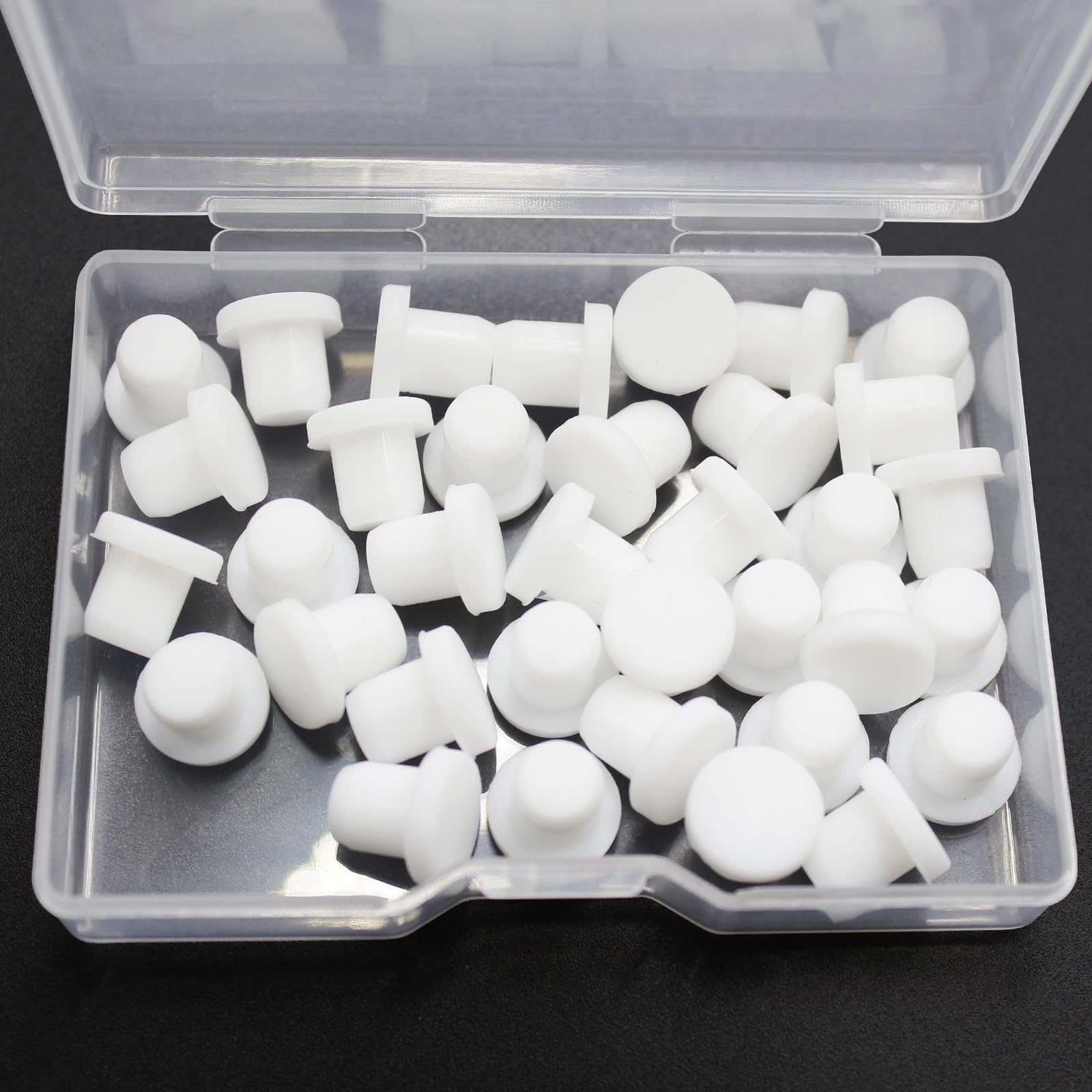 Amazon.com: BOPOREAE 35 Pcs 6.5 mm/ 1/4 in Silicone Rubber Plug for ...