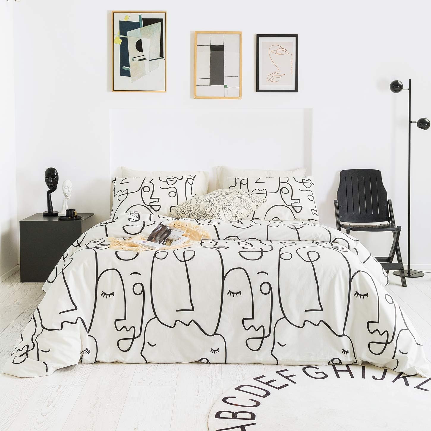 Amazon.com: Mid Century Modern Duvet Cover Set King Include 1 Duvet ...