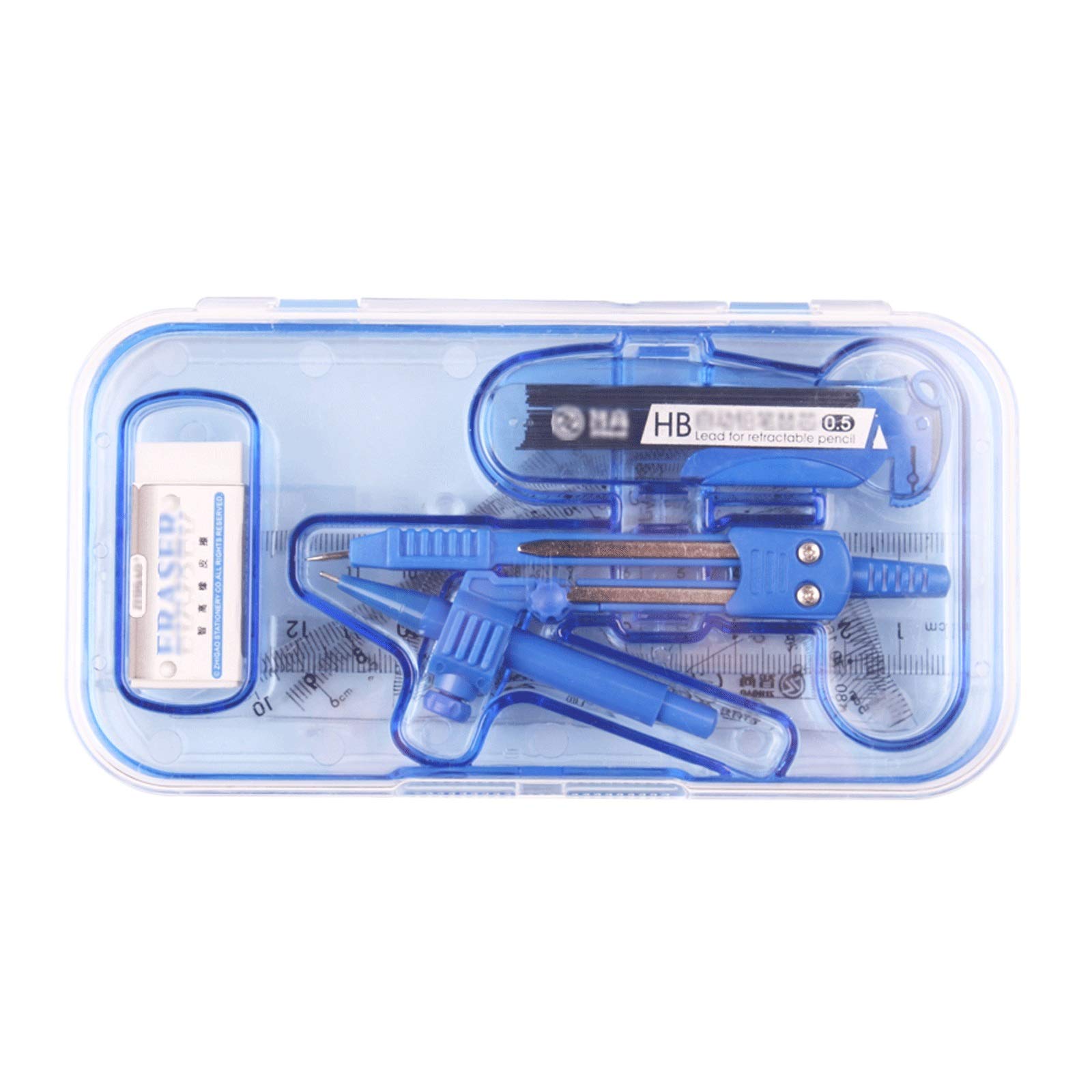 Buy Drafting Compass Math Set Protractor and Compass Set with Ruler ...