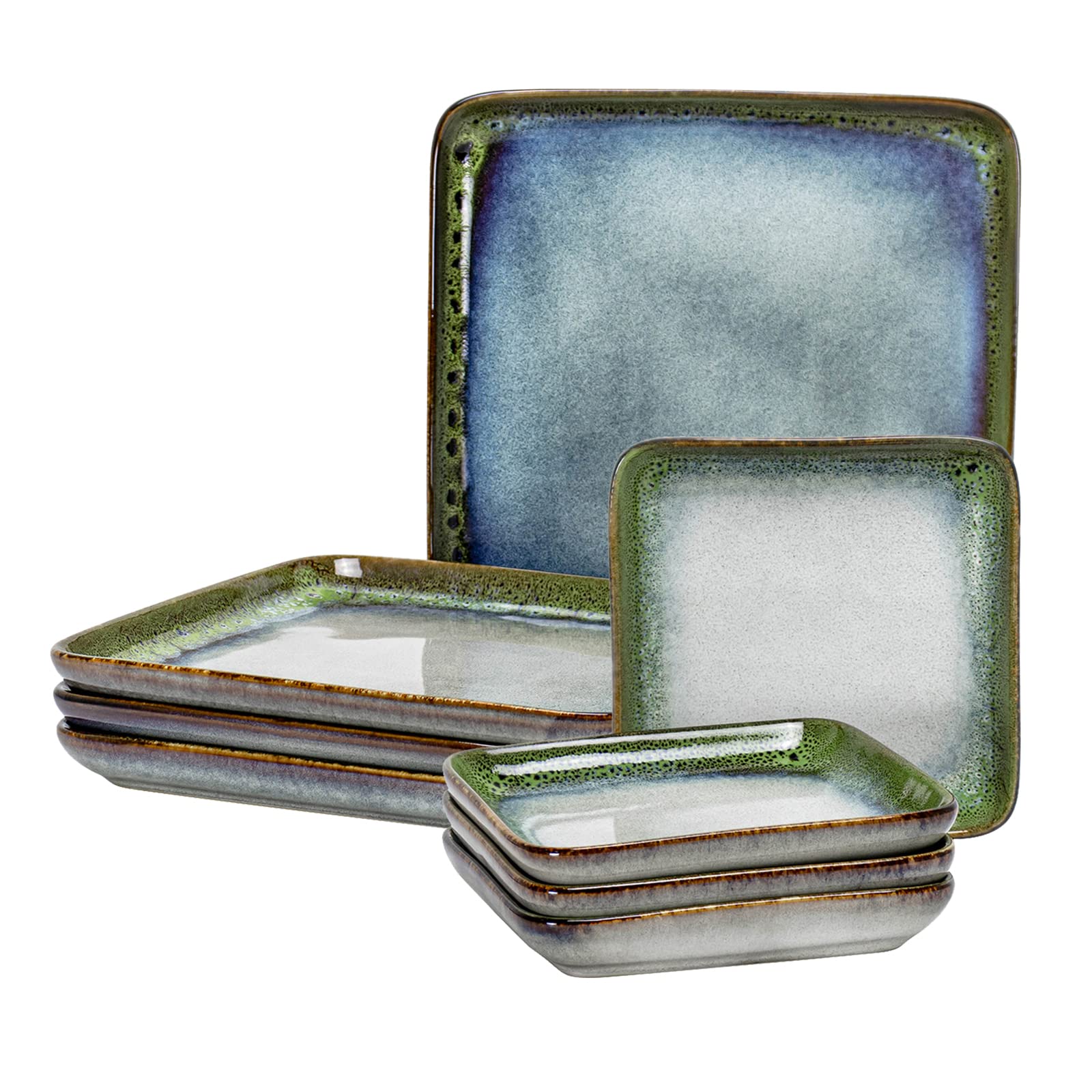 Amazon.com | HENXFEN LEAD Bundle - 6.3 Inch Small Plates and 11 Inch ...