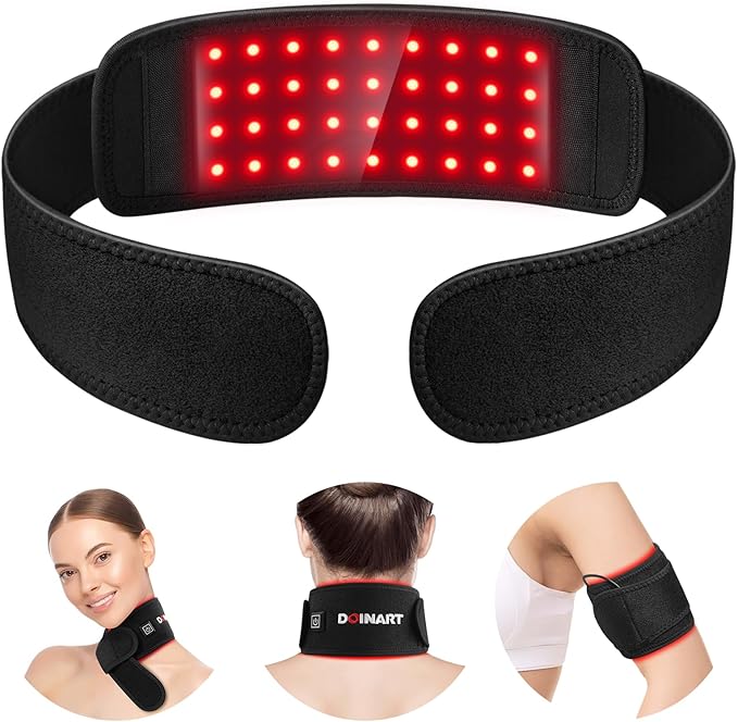 Amazon.com: Doinart Red Light Therapy Belt for Neck, Portable Near ...