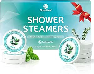 ORIENTLEAF Shower Steamers Aromatherapy, Eucalyptus Mint, Birthday Gifts for Women - 8 Pack ...