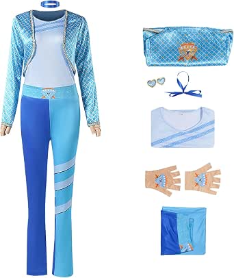 Amazon.com: UToCos Adult Rise of Red Costume Chloe Cosplay Full Set ...