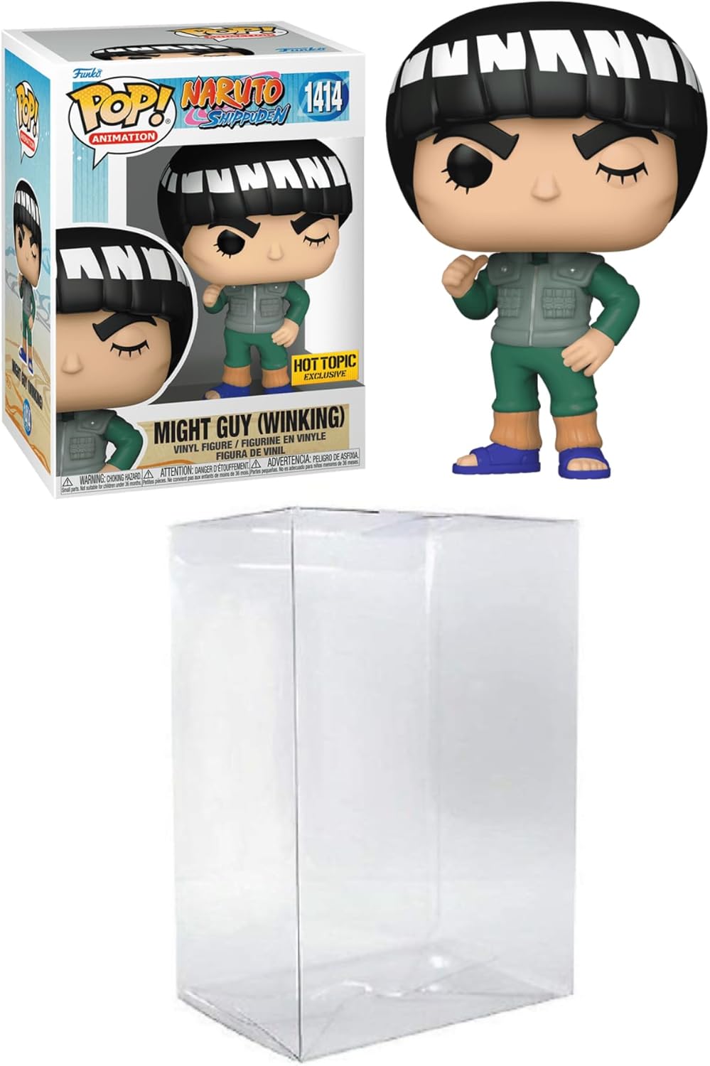 Amazon.com: Funko Pop! Animation: Naruto - Mighty Guy (Winking) Hot ...