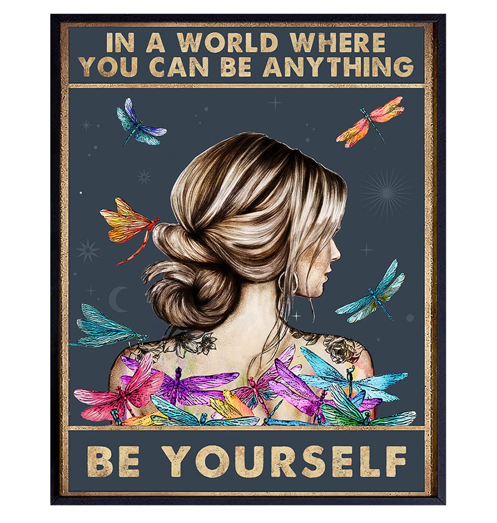 Amazon.com: In a World Where You Can Be Anything Be Yourself Sign ...