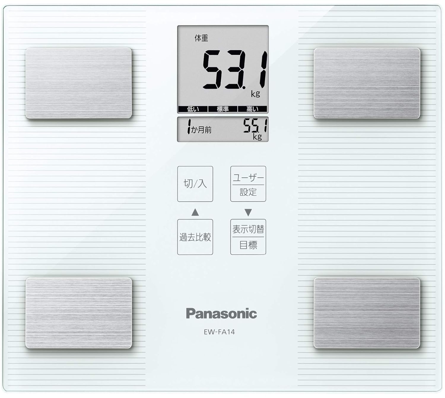 Panasonic Body Weight, Body Composition Meter White EW-FA14-W : Amazon ...