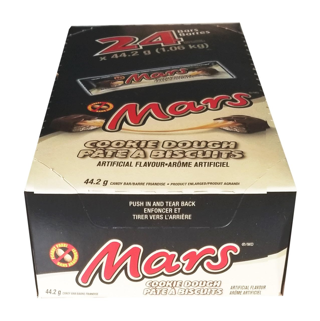 Amazon.com : Mars Cookie Dough Chocolate Bars - 24pk x 44.2g, 1 Box (1 ...