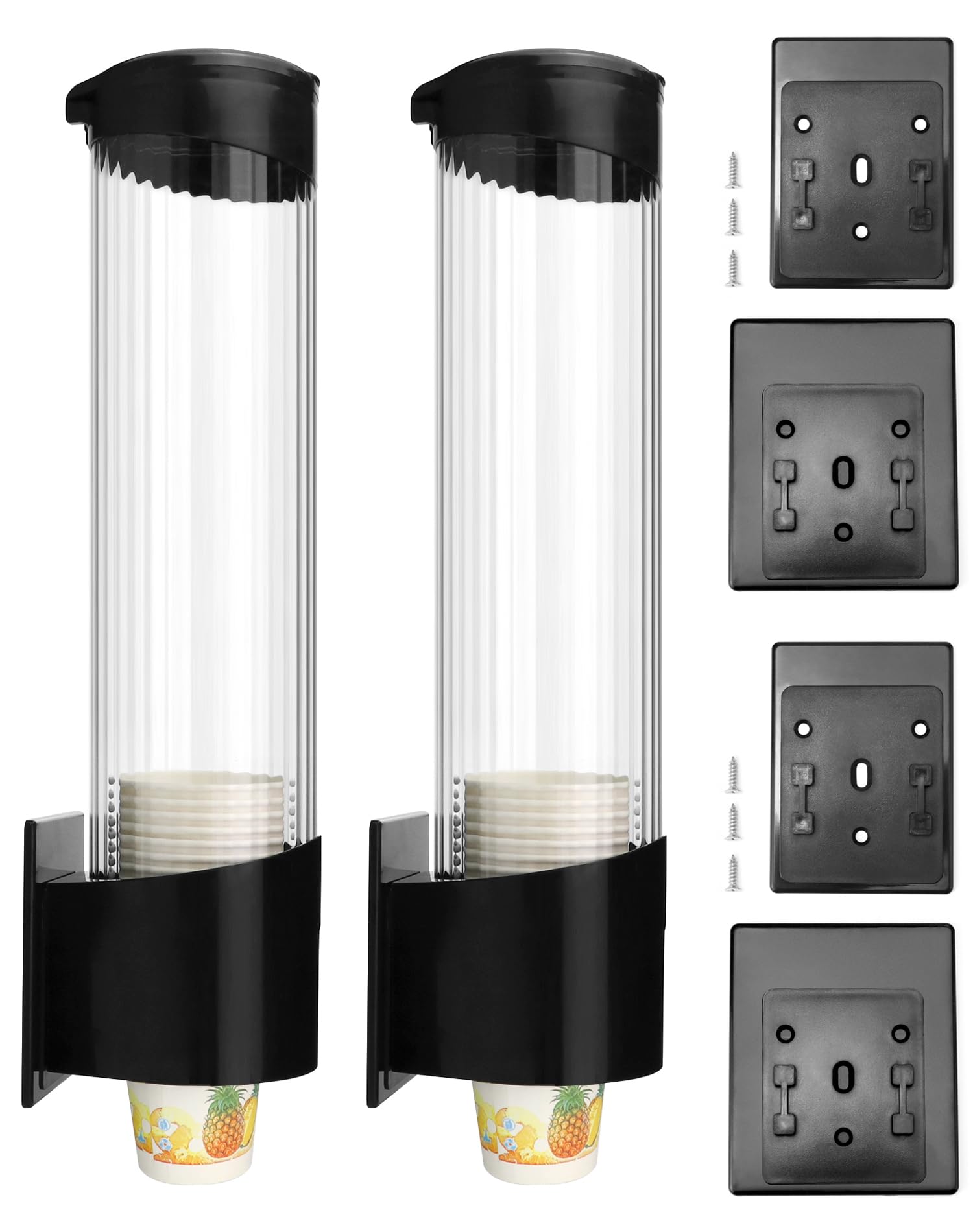 Amazon.com: QWORK Cup Dispenser, Water Dispenser Disposable Cup Holder ...