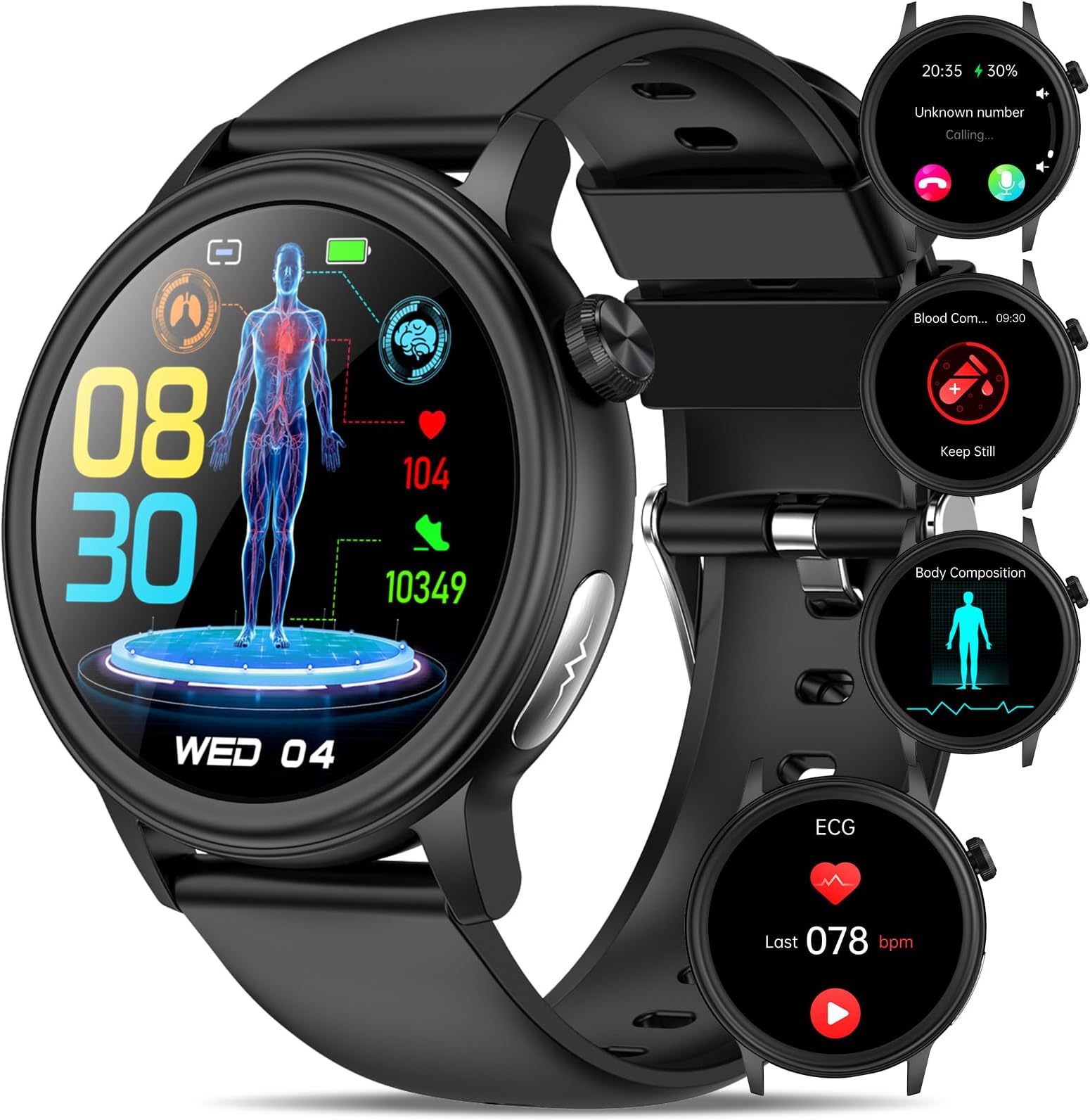 Shirem Track Pro 2.0 Smartwatch – Noir-A – Traqueur d'activité ...