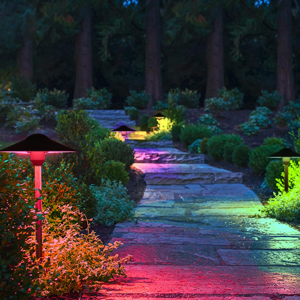 Snapklik.com : Low Voltage Color Changing Pathway Lights, Replaceable ...