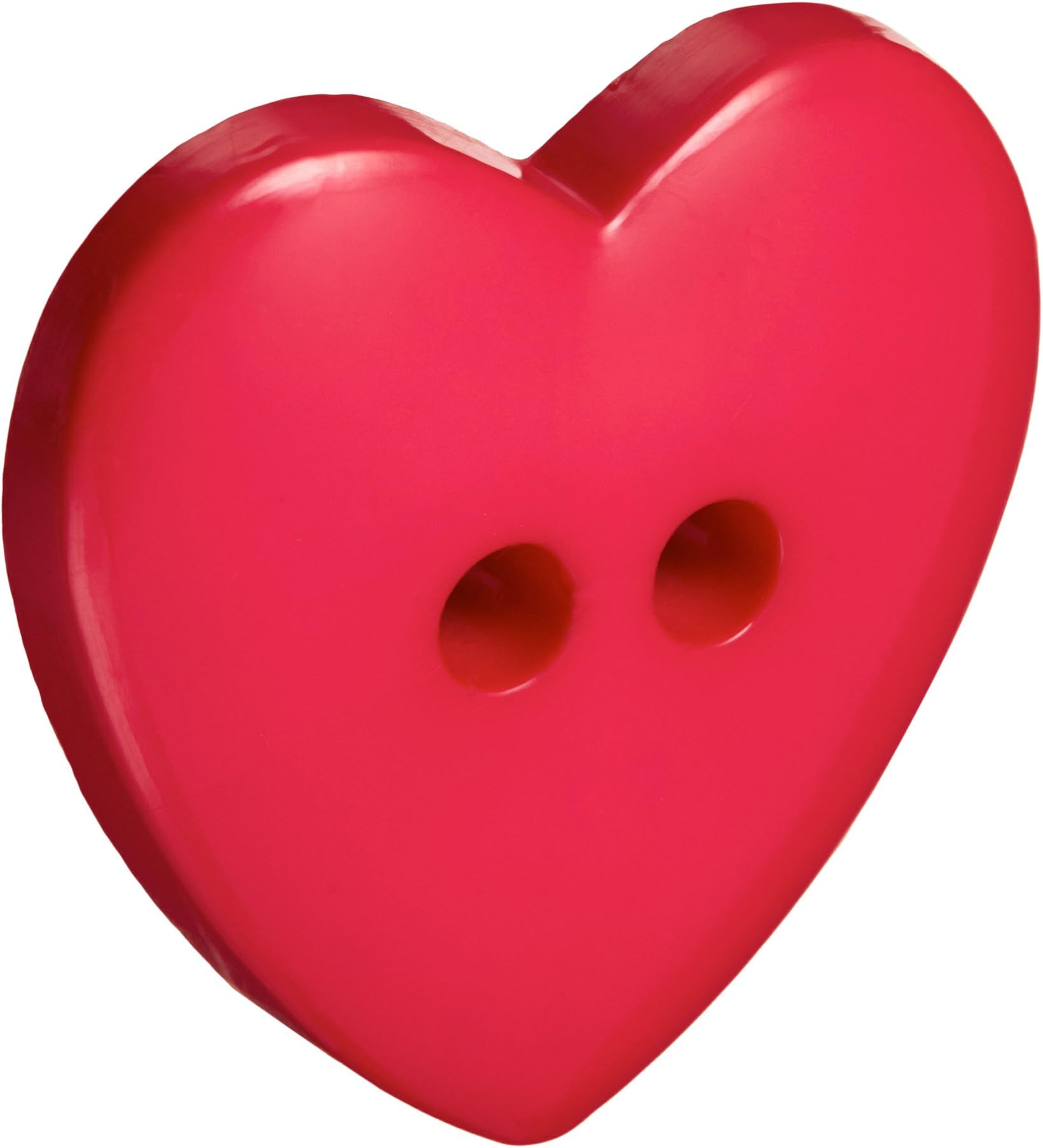 Amazon.com: 100Pcs 2 Holes Red Heart Button Red Love Heart Wooden ...