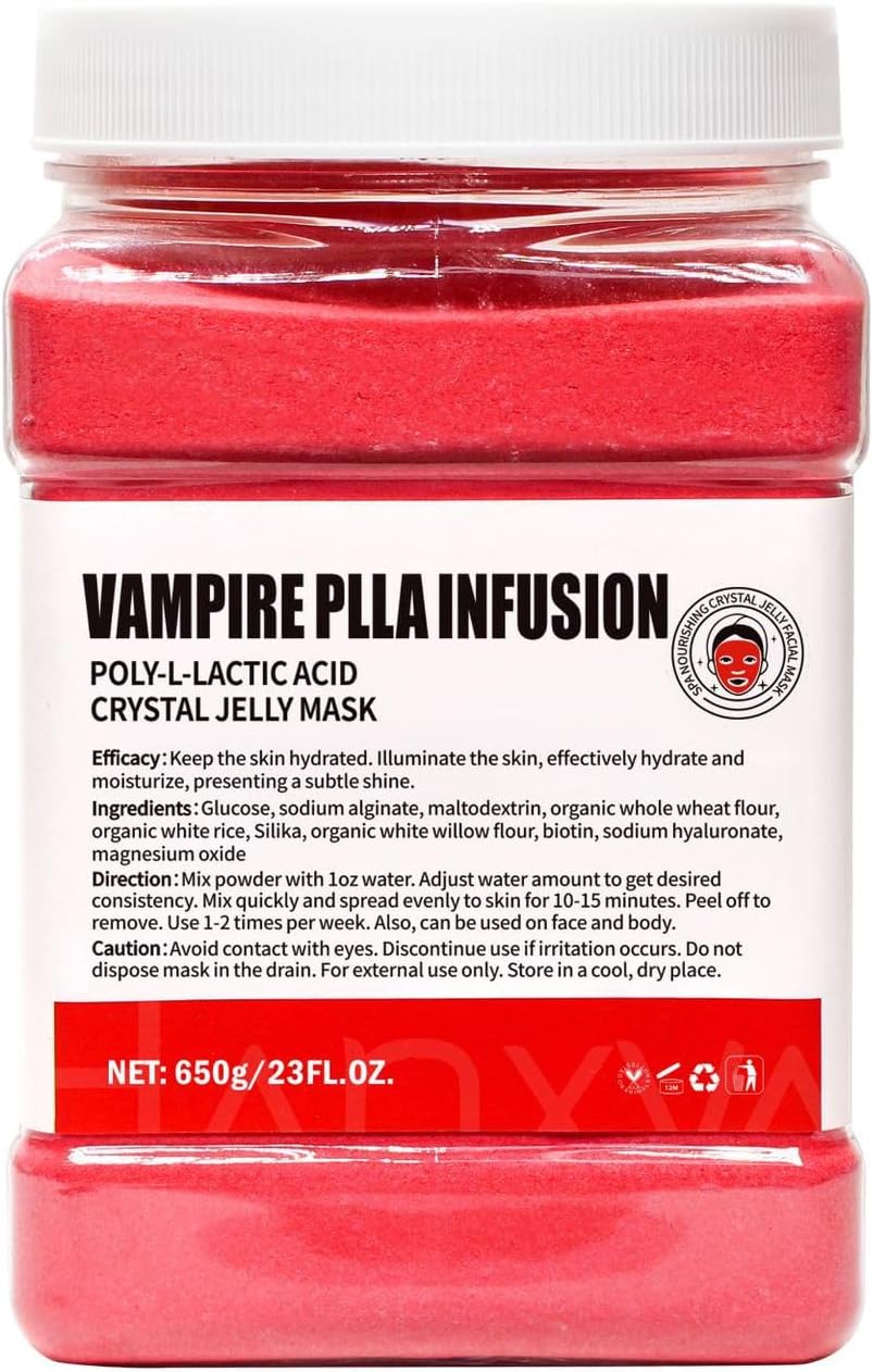 ChicNana Red Jelly Face Mask Peel Off Powder 650g Moisturizing and ...