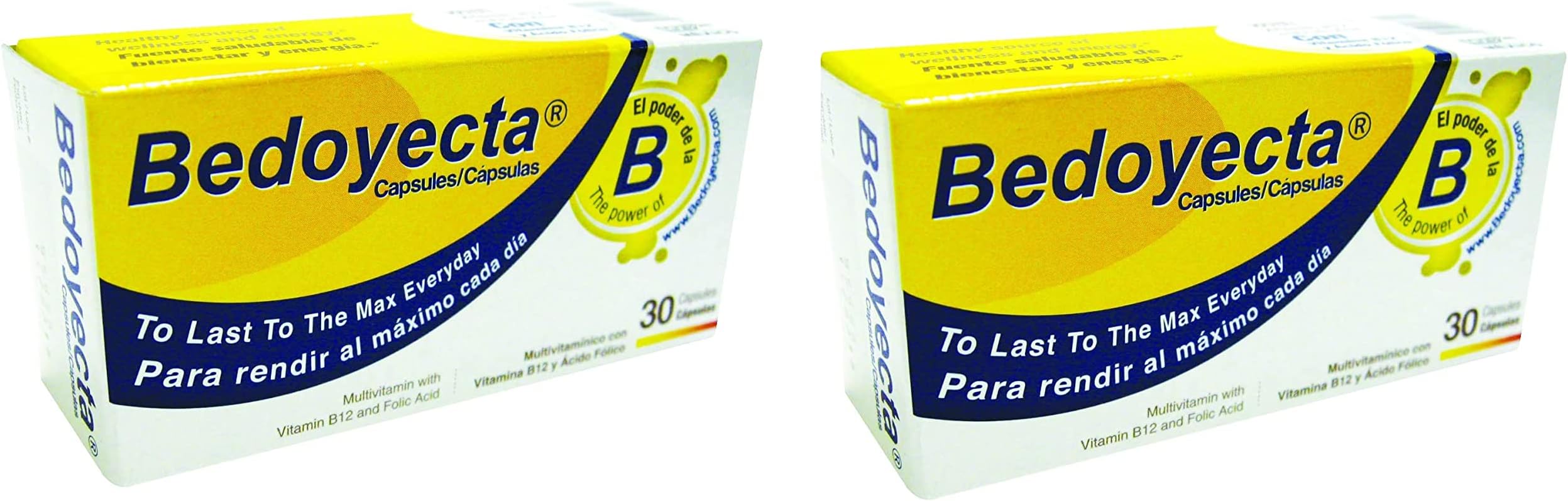 Amazon.com: Bedoyecta Multivitamin, 30 Capsules Each (Pack of 6 ...