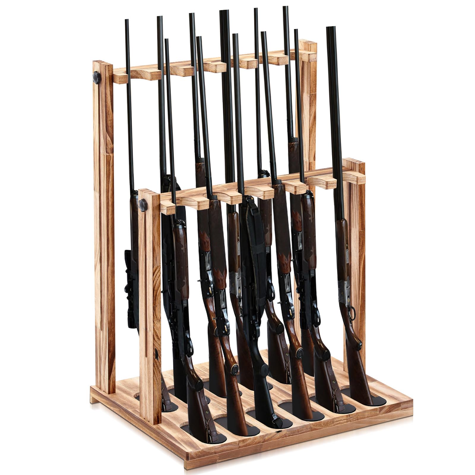 Amazon.com: RattanView Wooden Rifle Rack, 31.3 x 22.4 x 17.7 Inch Floor ...