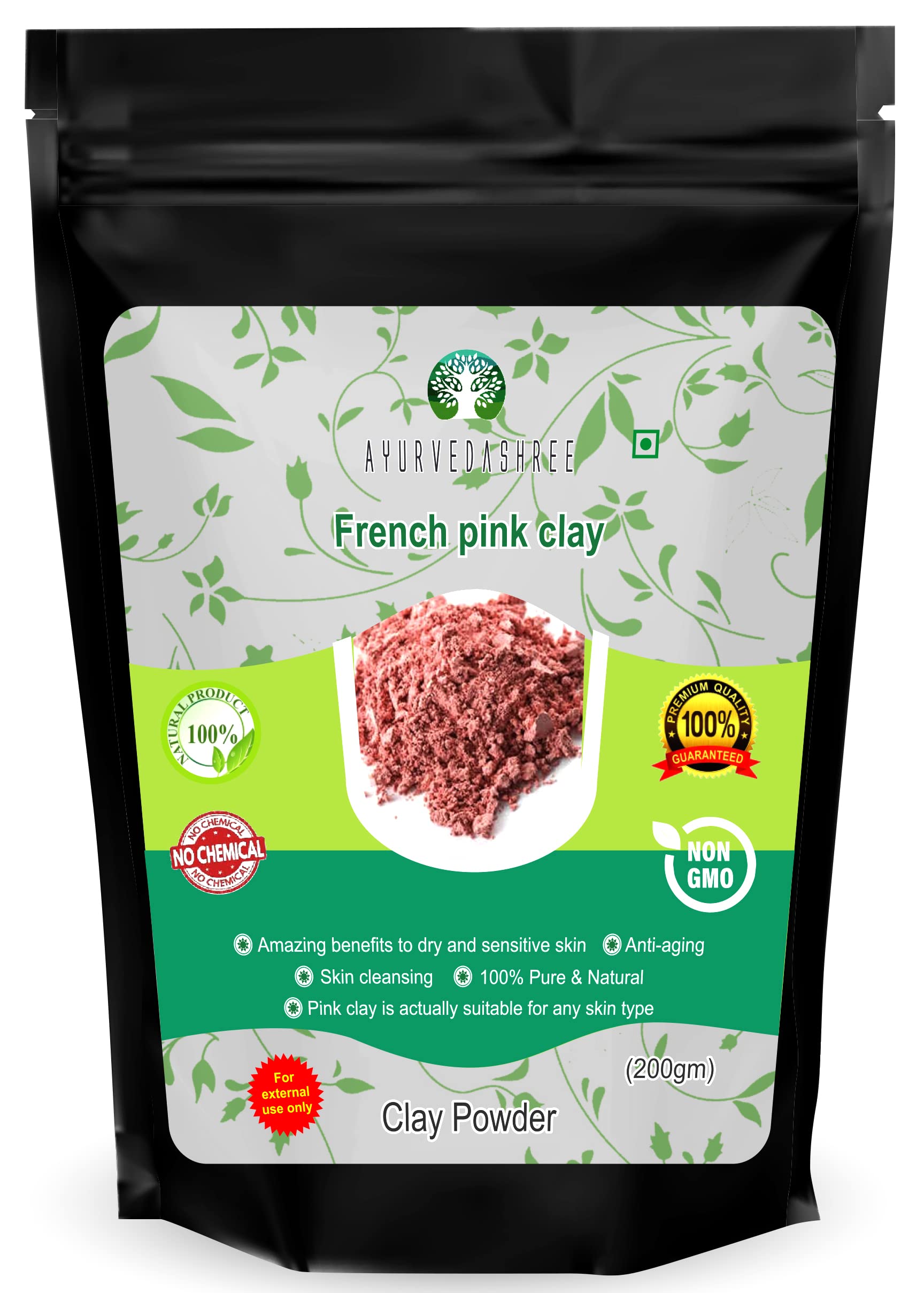 Snapklik.com : French Pink Clay Powder, 200 Gm, Montmorillonite Pink ...