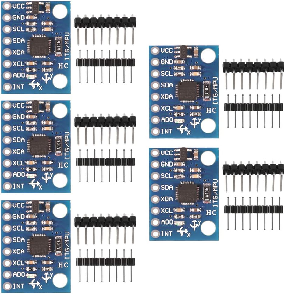 Amazon.com: DORHEA 5PCS GY-521 MPU-6050 Module, Gyroscope 3 Axis ...