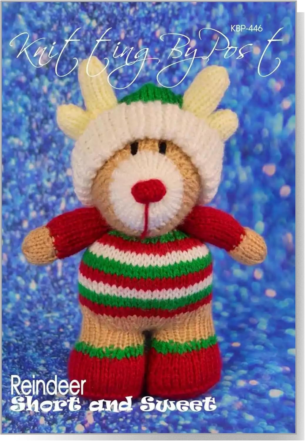 Knitting by Post Knitting Pattern - Short and Sweet Reindeer, A5 ...