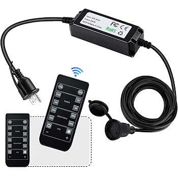 SUNTHIN 360 Watts Outdoor String Lights Dimmer Wireless Remote Control ...