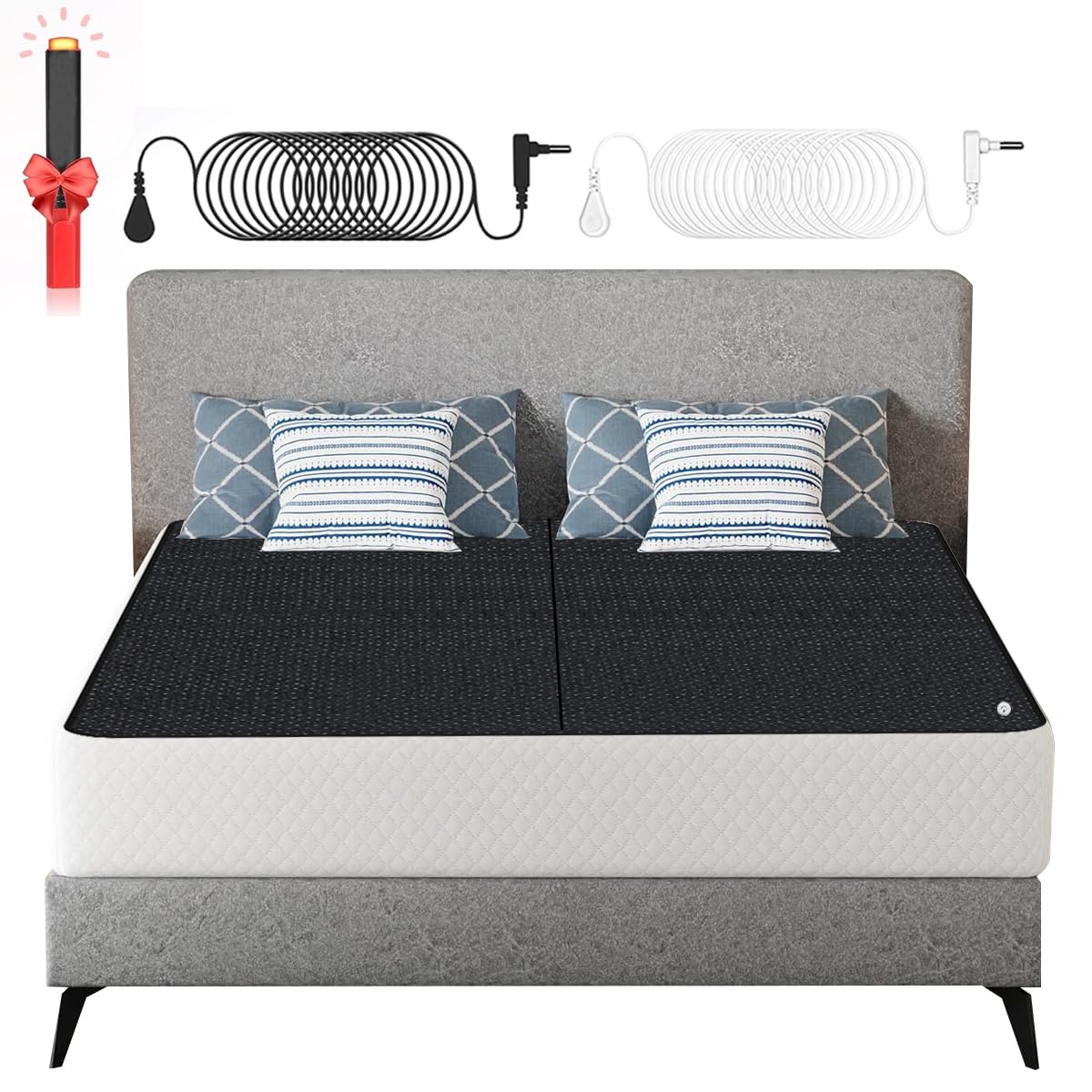 Grounding Mat King Size 71" 80" with Two Grounding Cords and a Test Pen ...