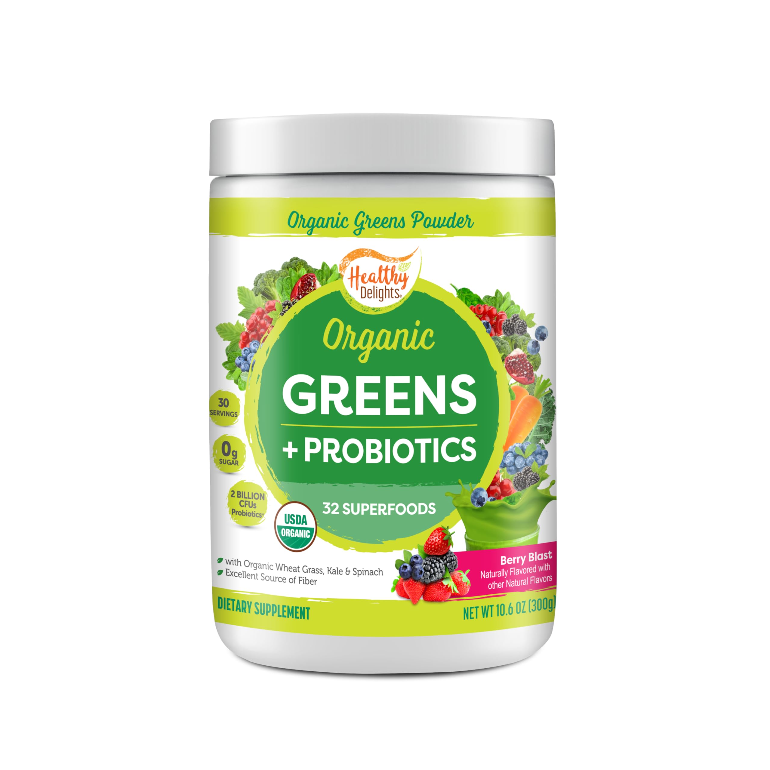 Amazon.com: Healthy Delights Organic Greens Powder, Greens Powder with ...
