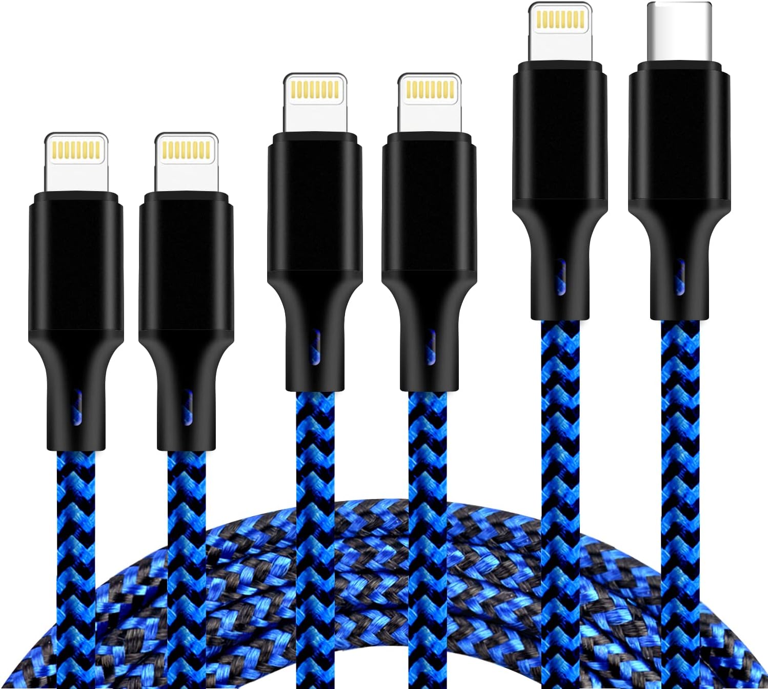 Amazon.com: JSAUX USB C to Lightning Cable 6FT, [Apple MFi Certified ...