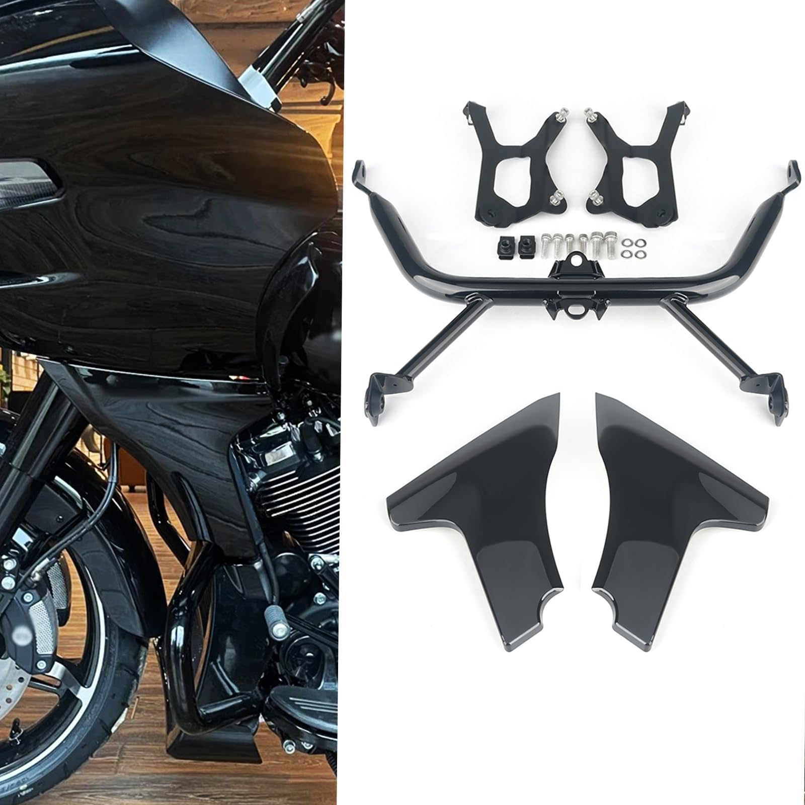 Amazon.com: RUNNING PANTHER Motorcycle Side Fairing Panel Bracket Kit ...