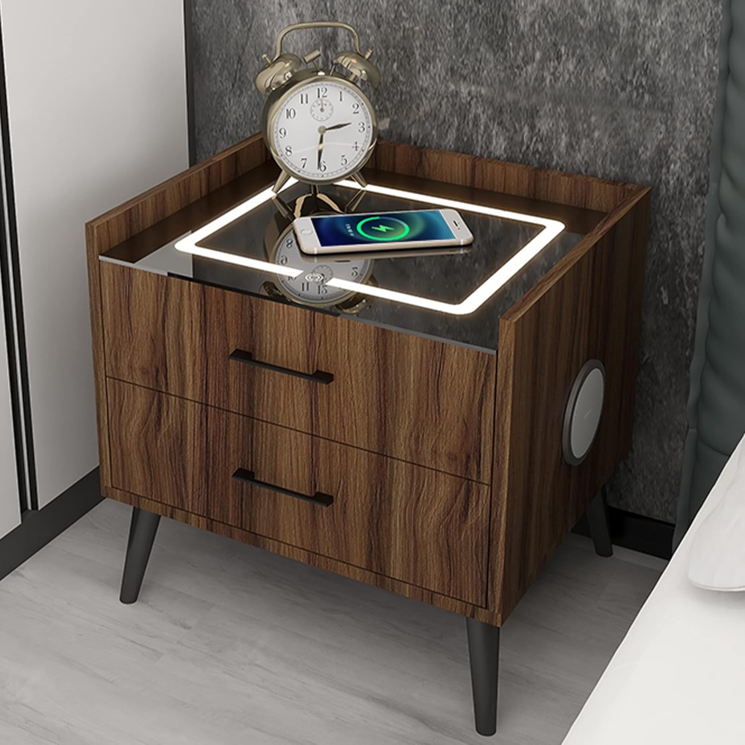 Amazon.com: AVZEAR Nightstand, Smart Nightstand Multifunctional ...