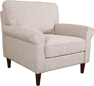 Amazon.com: Porter Designs Kason Arm Chair, Regular, Cream : Home & Kitchen