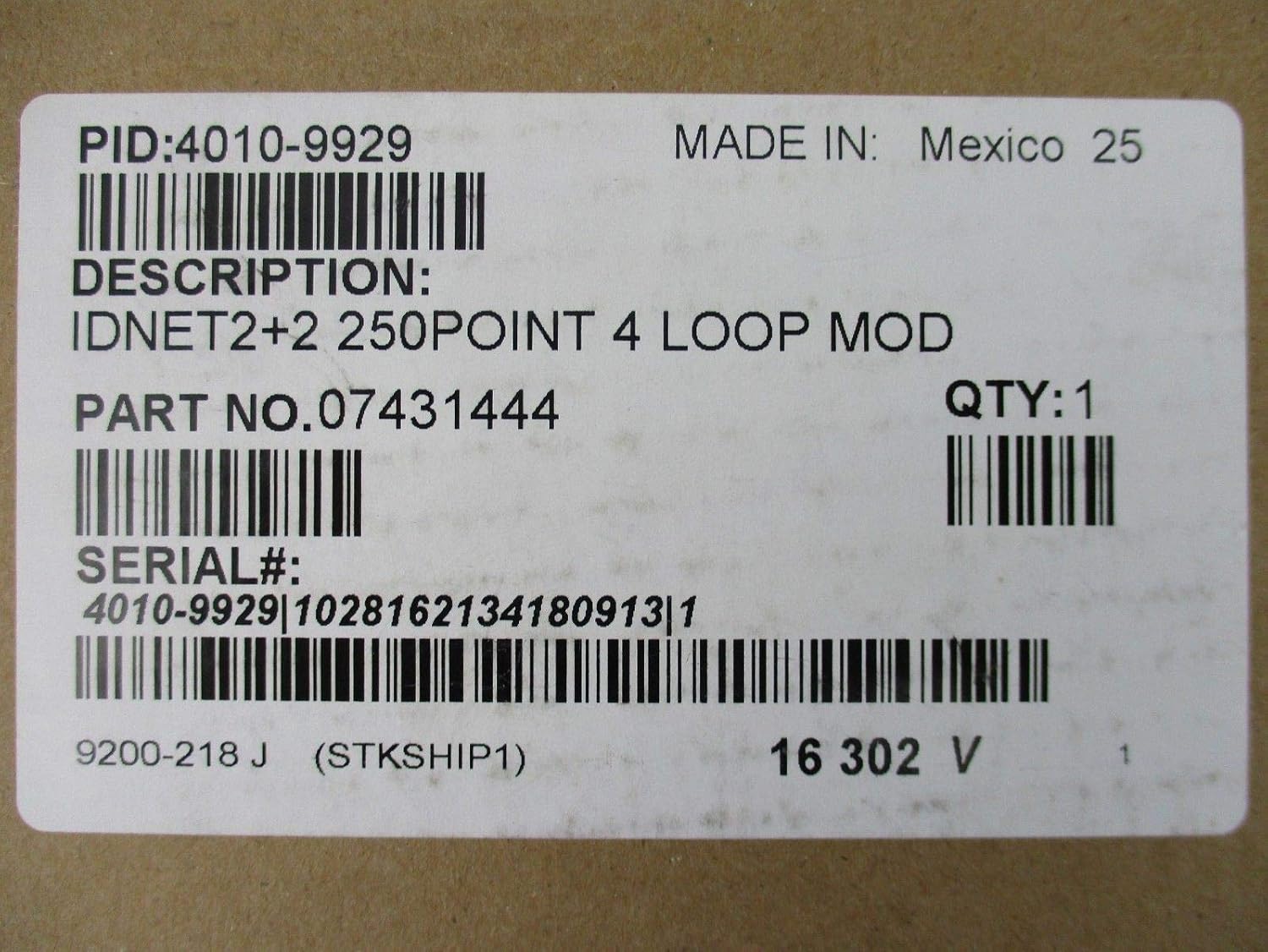 Simplex 4010-9929 IDNET 2+2 250 Point Capacity 4 Loop Module - Amazon.com