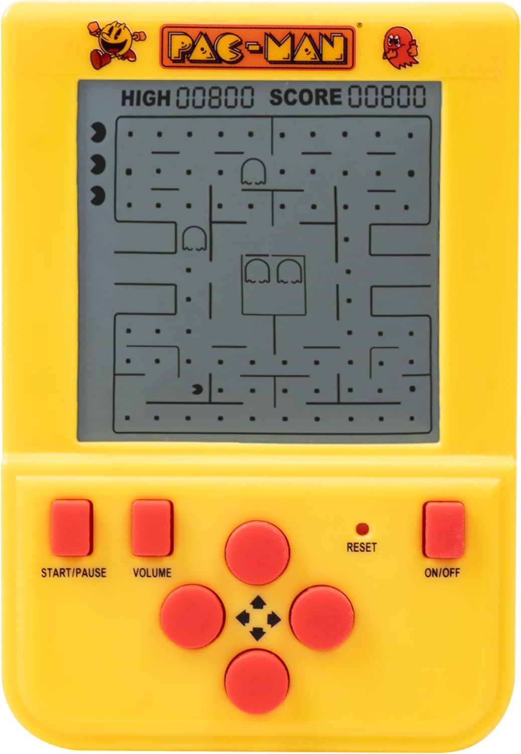 Amazon.com: Pac-Man Mini Arcade Keychain – Handheld LCD Game with ...