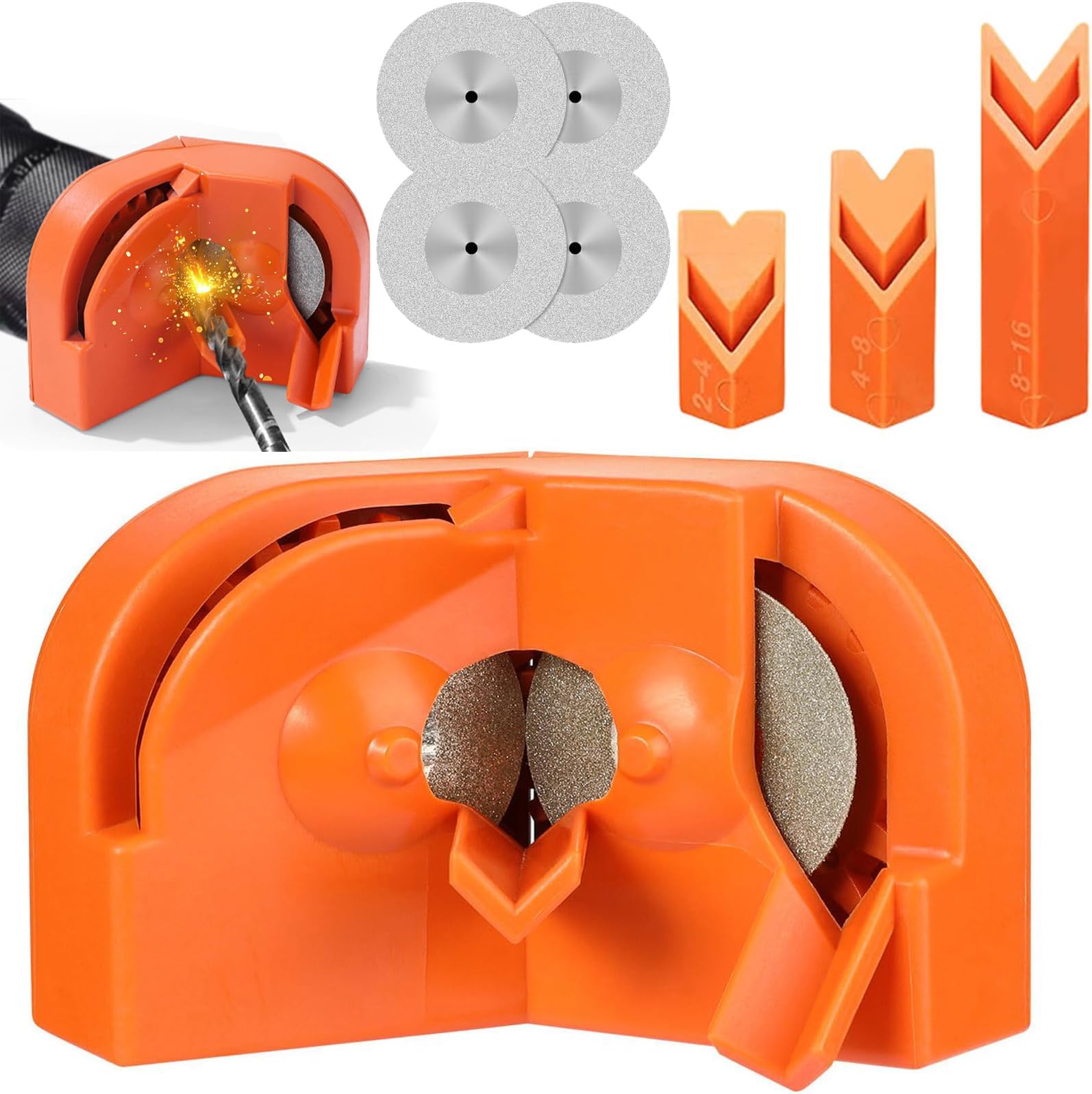 Drill Bit Sharpener for All Bits, Drill Bit Sharpener(5/64''- 5/8 ...