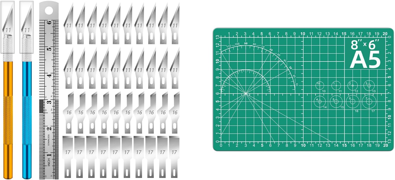 Amazon.com: DIYSELF 2 Exacto Knives with 40 Spare Exacto Blades and ...