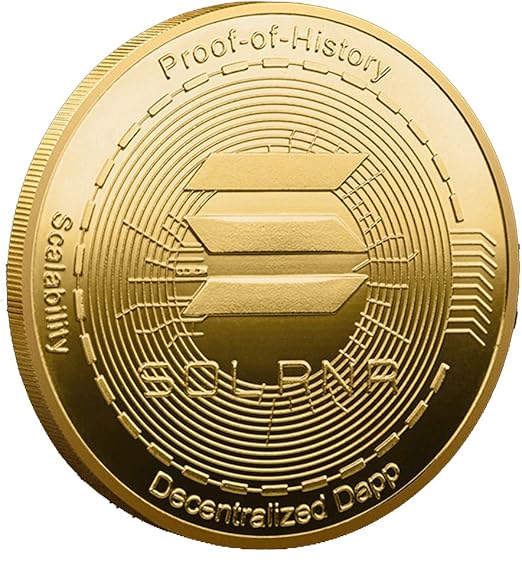 Amazon.com: SOL Coin Crypto Coins Cryptocurrency Favorite Solana Coin ...