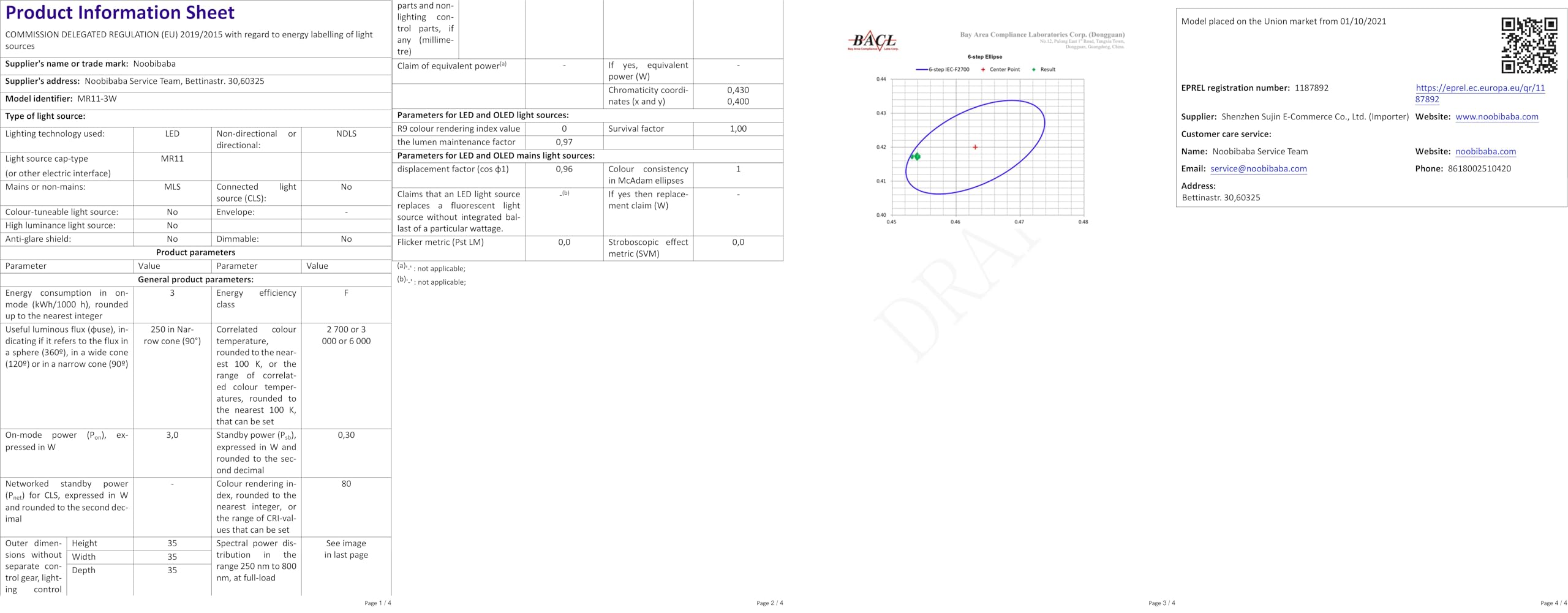 1.5w LED MR11 Red Light Bulb 12v 35mm Replacement for Low Voltage Spot ...