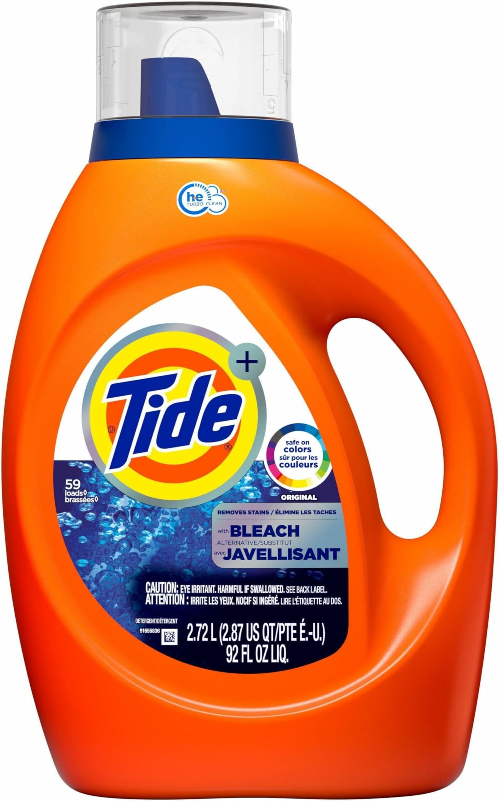 Amazon.com: Tide Plus Bleach Alternative Safe on Colors HE Turbo Clean ...