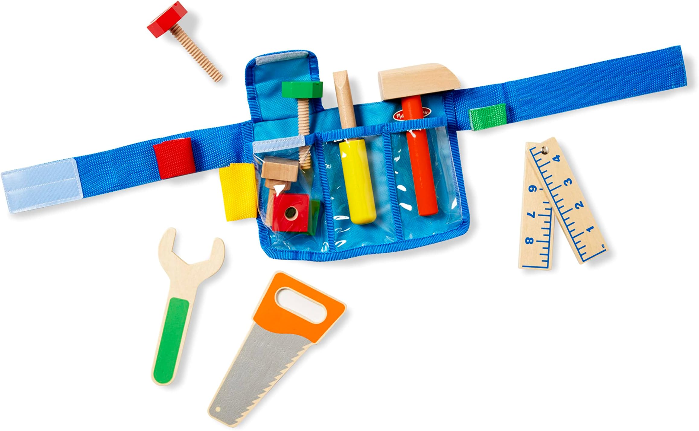 Amazon.com : Mud Pie Kids Tool Belt Wood Toy Set : Toys & Games