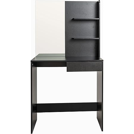 Panana Modern Corner Dressing Table Makeup Desk with Drawer Mirror and ...