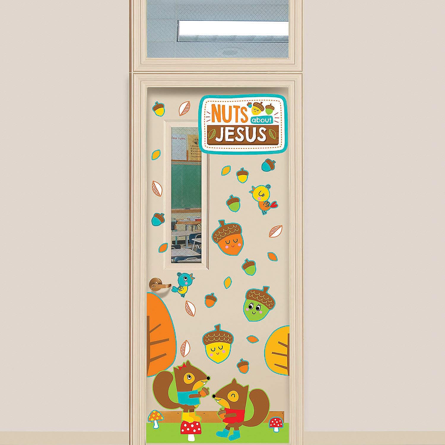Amazon.com: Fun Express Nuts About Jesus Door Decor Set : Toys & Games