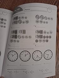 100 Days of Money, Fractions, & Telling the Time: Maths Workbook (With ...