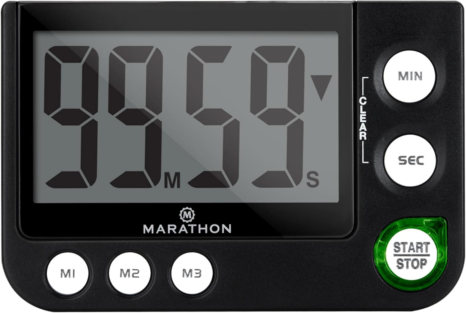 Amazon.com: Marathon 100 Minute Digital Timer, Black - Large, Easy-to ...