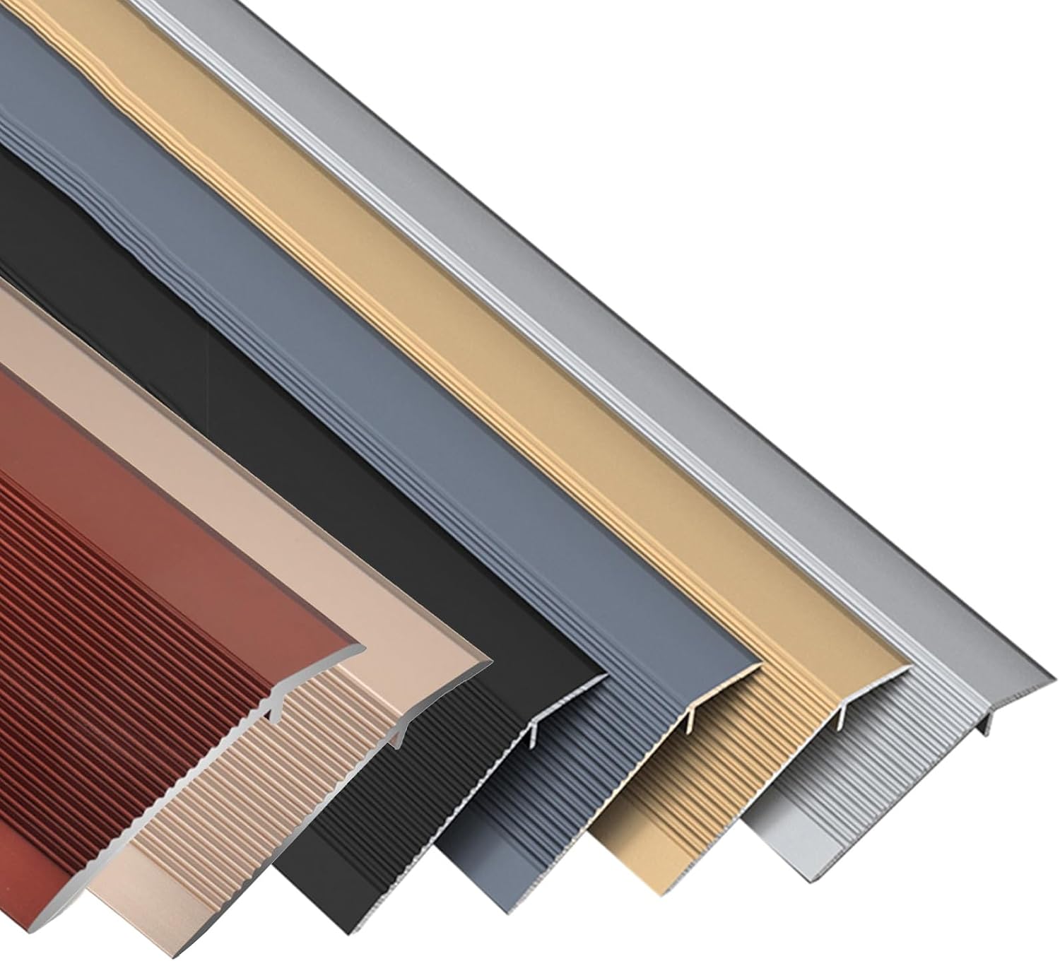 Amazon.com: Aluminum Floor Transition Threshold Strip, Doorway Edge ...