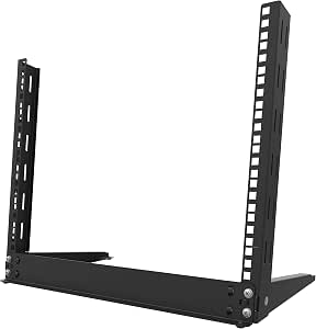 RackSolutions Rack de rede de estrutura aberta 12U - Rack de servidor ...