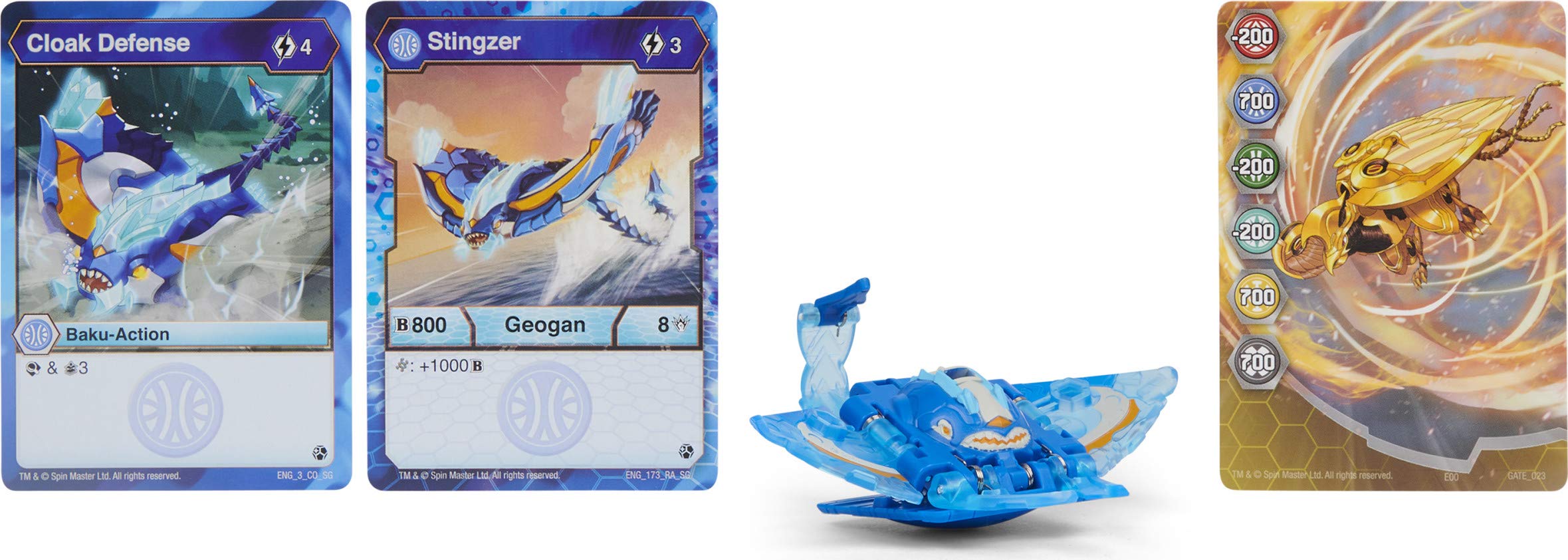 Bakugan Geogan Rising 2021 Aquos Stingzer Geogan Collectible Action ...