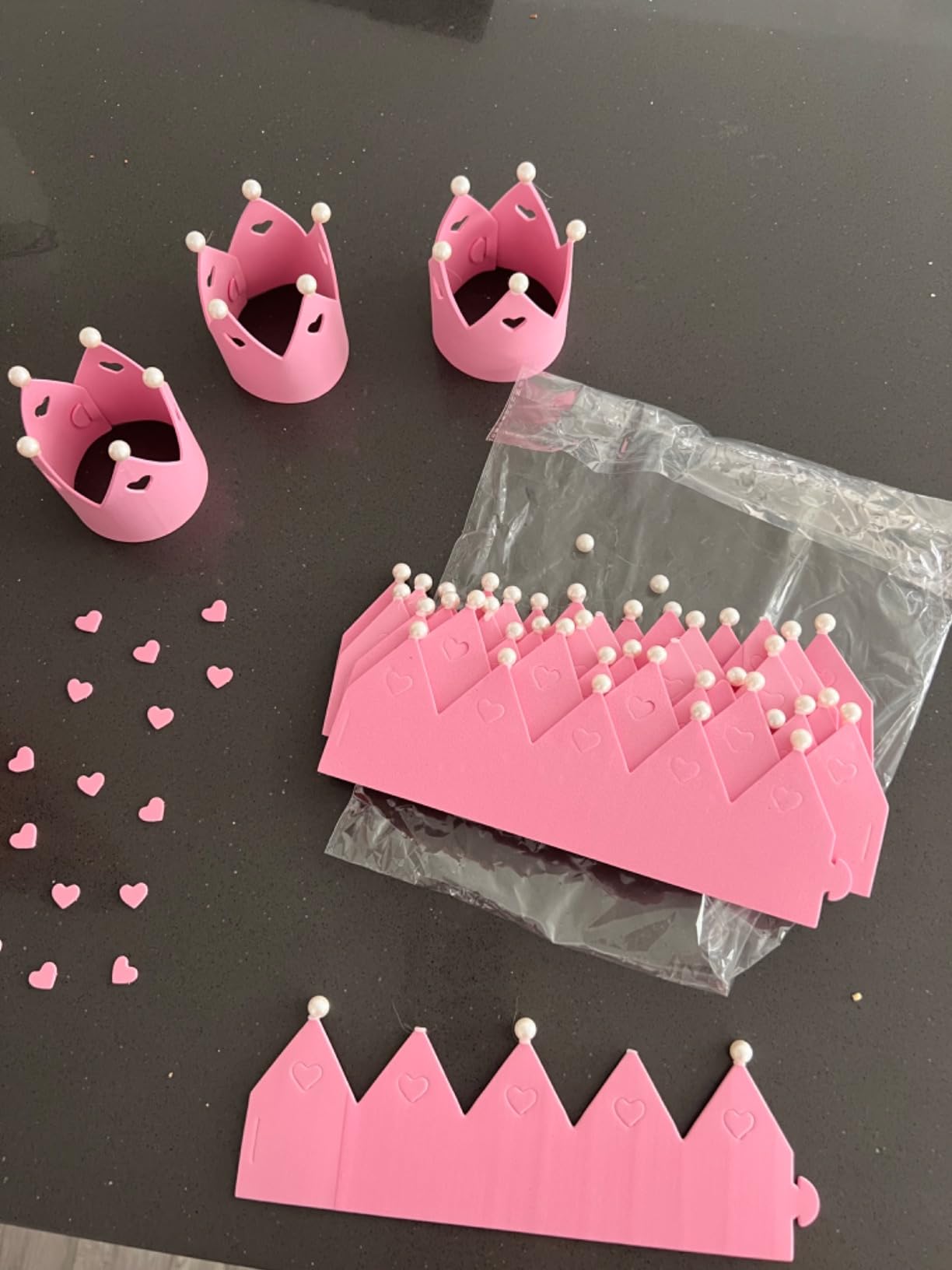 Amazon.com: FVVMEED 12 Pieces Mini Crown Cake Toppers EVA Tiara Cupcake ...